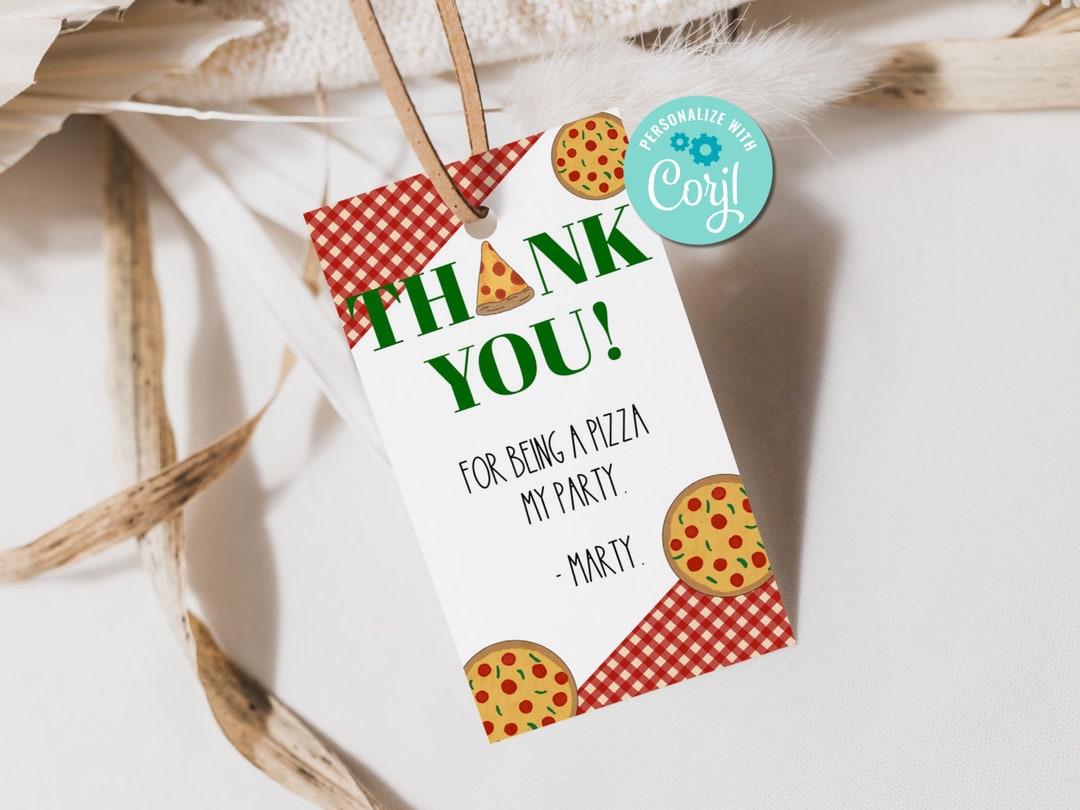 Printable and Editable Pizza Party Favor Tags - Slice Slice Baby Shower ...