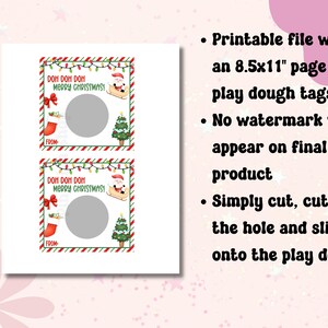 Play Dough Gift Tag | Christmas Favor Tag | Party Favor | School ...