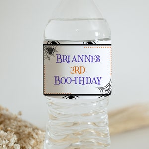 Editable and Printable Spider Water Bottle Labels - Print and Cut ...