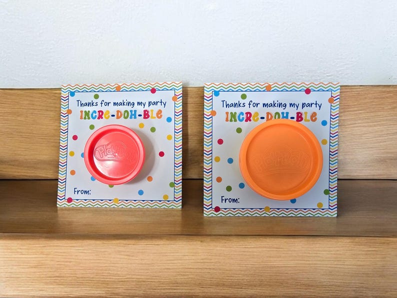 Play Dough Gift Tag | Printable Play Dough Tag | Birthday Favor Tag ...