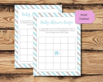 30 Safari Baby Shower Bingo Cards Printable Party Instant Download ...