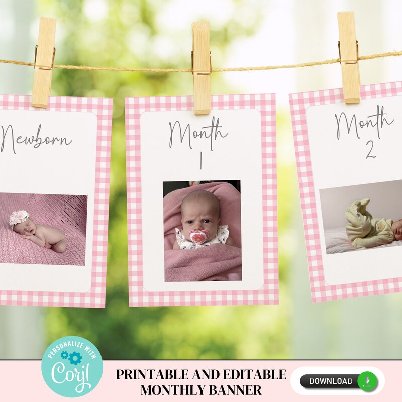 12 Month Banner - Etsy