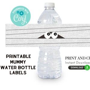 Editable and Printable Mummy Party Package - DIY Halloween Party Favor ...