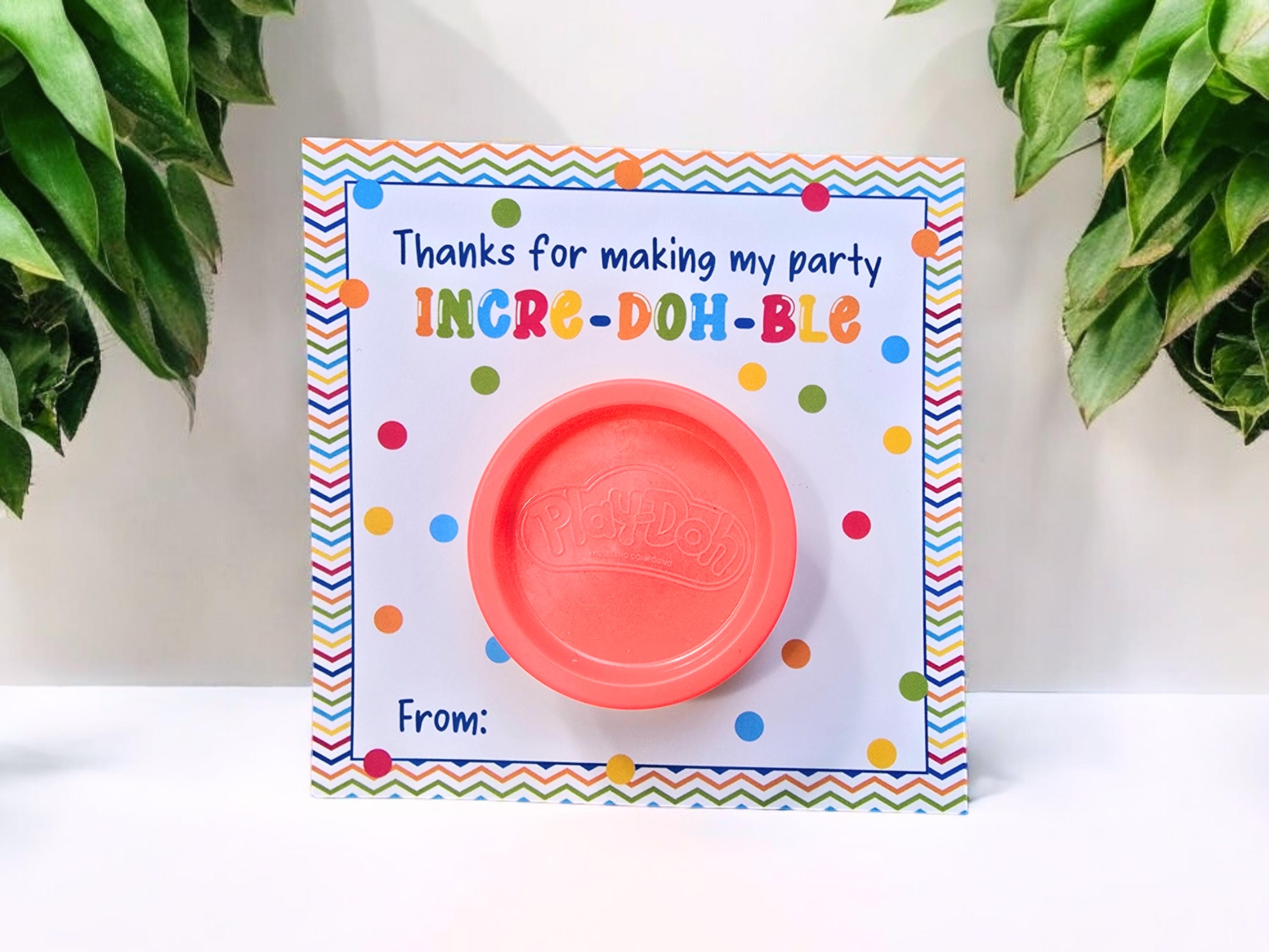 Play Dough Gift Tag | Printable Play Dough Tag | Birthday Favor Tag ...