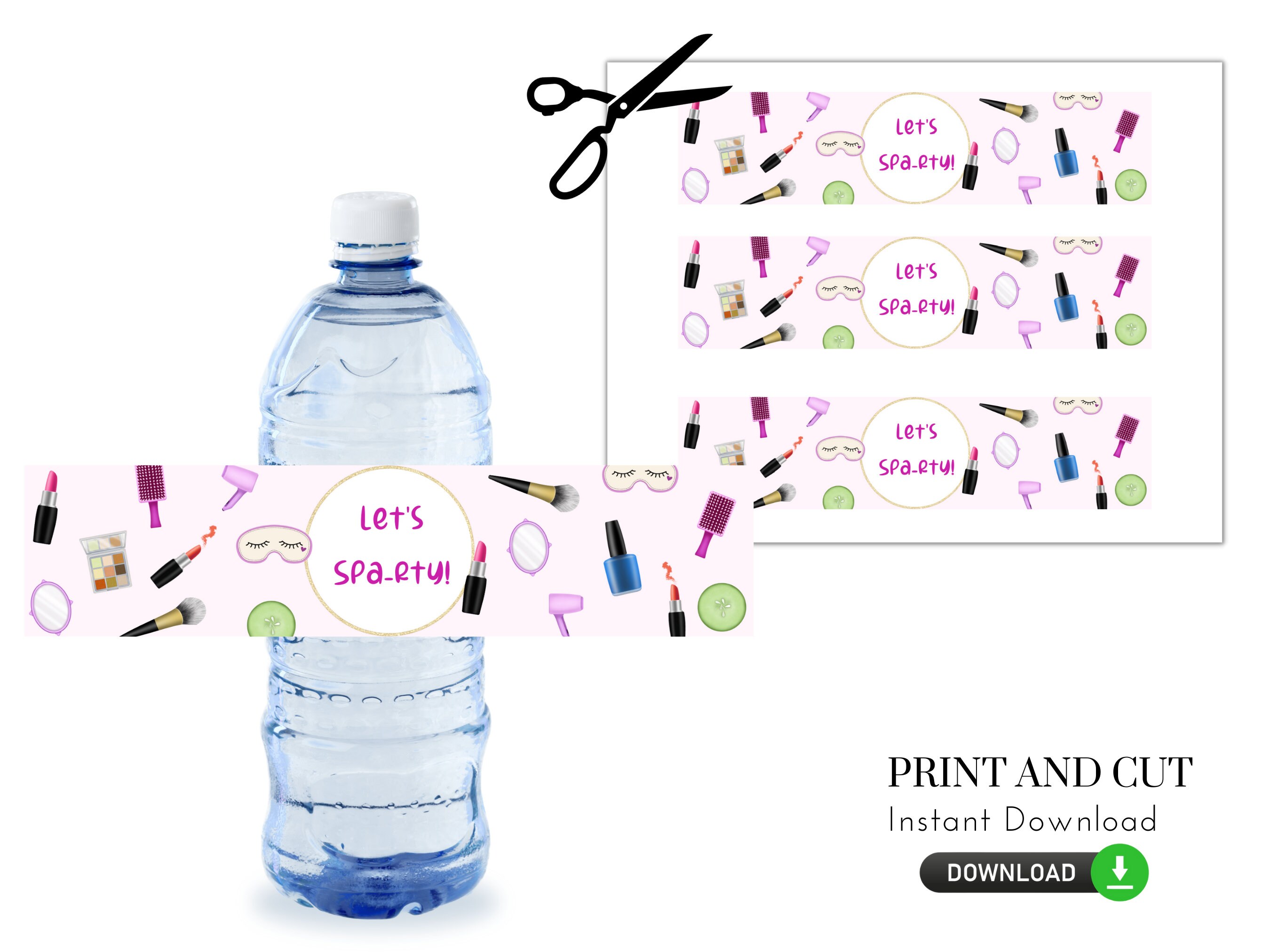 Spa Printable Party Package instant Download DIY Print - Etsy