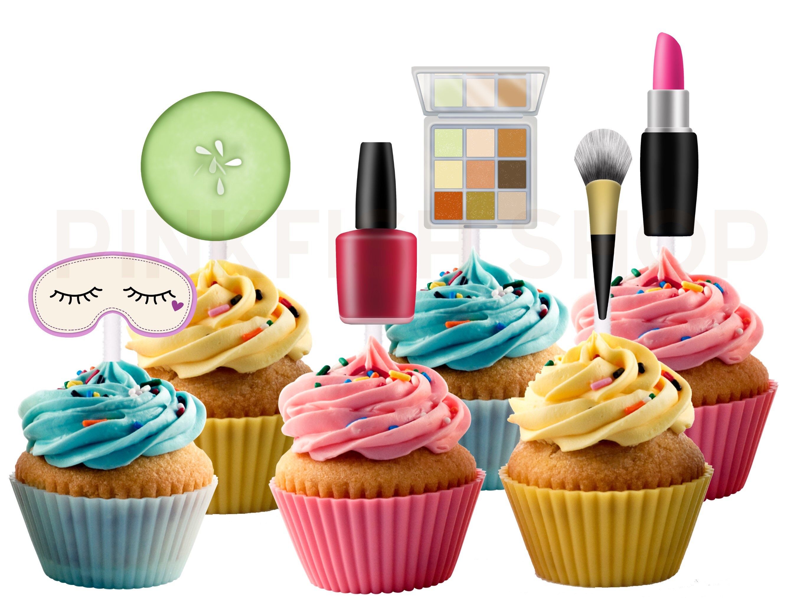 Spa Printable Party Package (instant Download) - DIY, Print and Cut ...