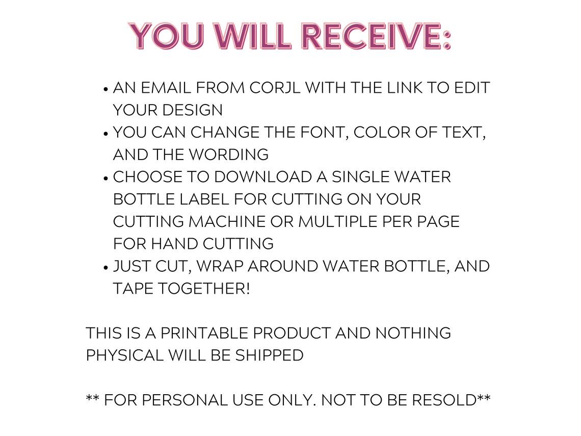 Editable and Printable Mummy Water Bottle Labels - Print and Cut ...