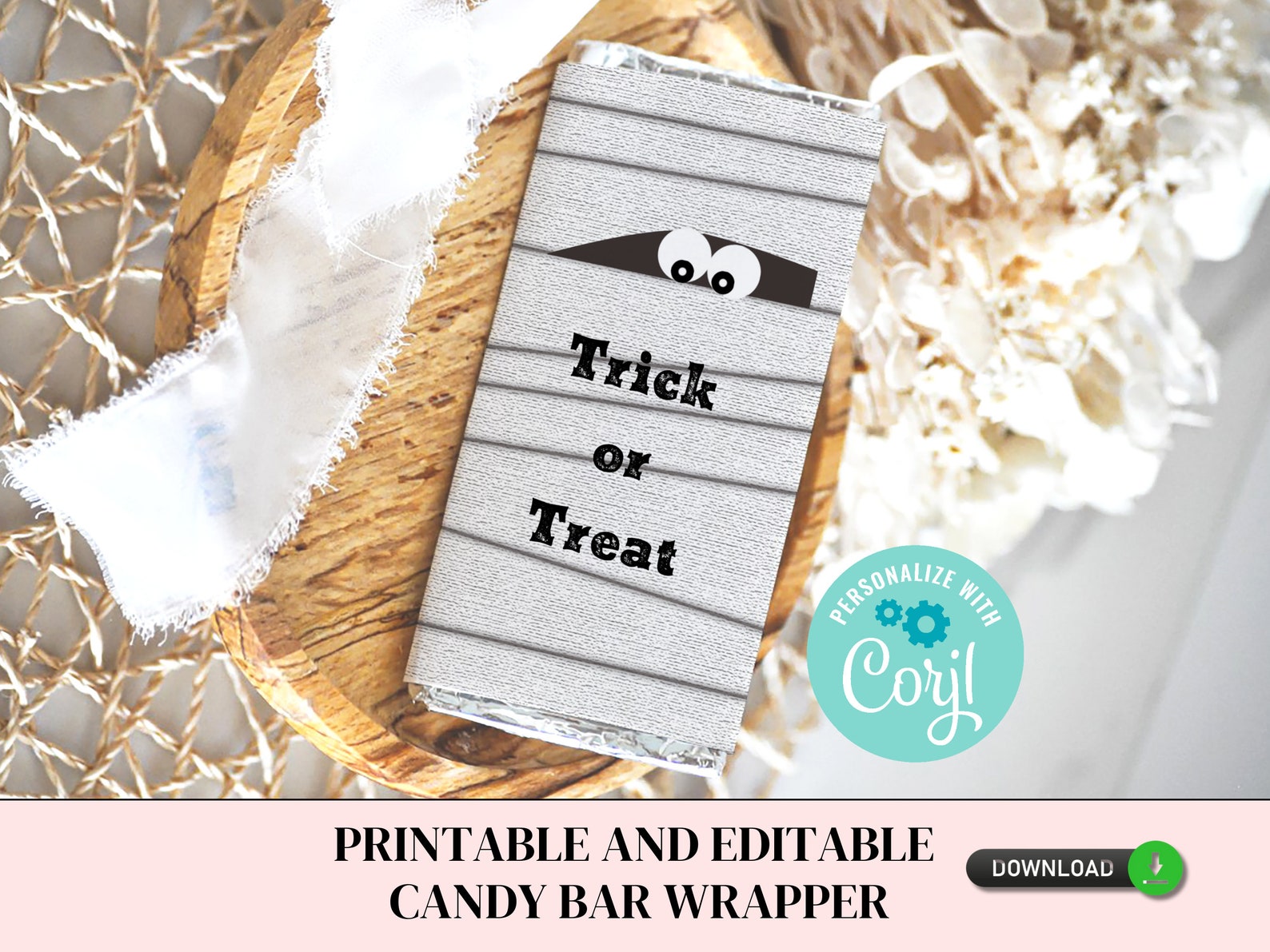 Editable and Printable Mummy Party Package - DIY Halloween Party Favor ...