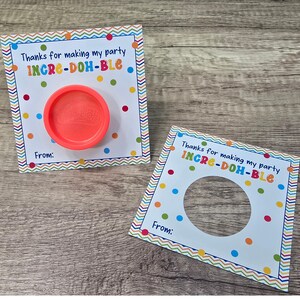 Play Dough Gift Tag | Printable Play Dough Tag | Birthday Favor Tag ...