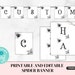 Editable and Printable Spider Halloween Banner for Birthday Party, Baby ...