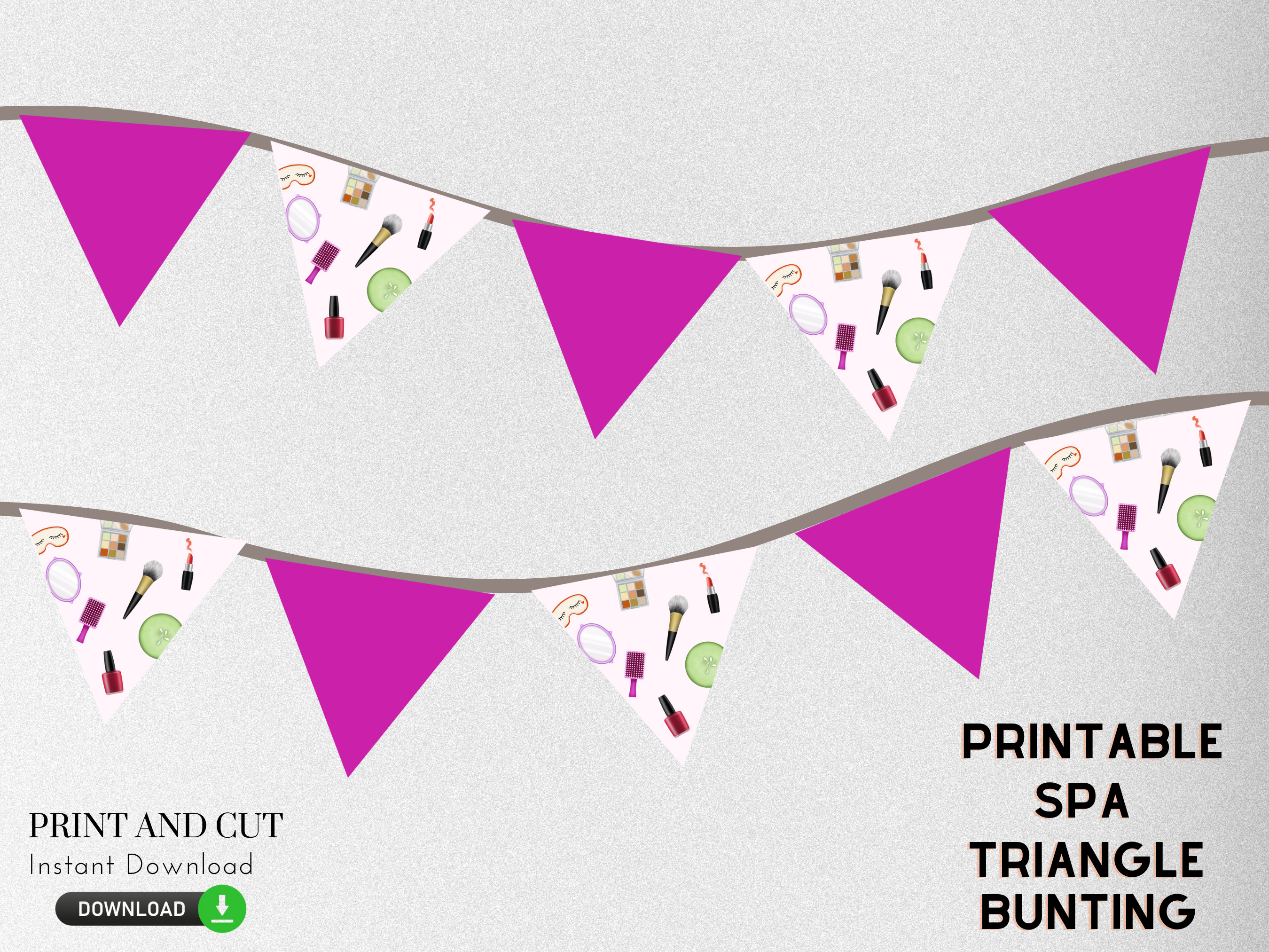 Spa Printable Party Package instant Download DIY Print - Etsy