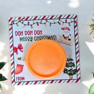 Play Dough Gift Tag | Christmas Favor Tag | Party Favor | School ...