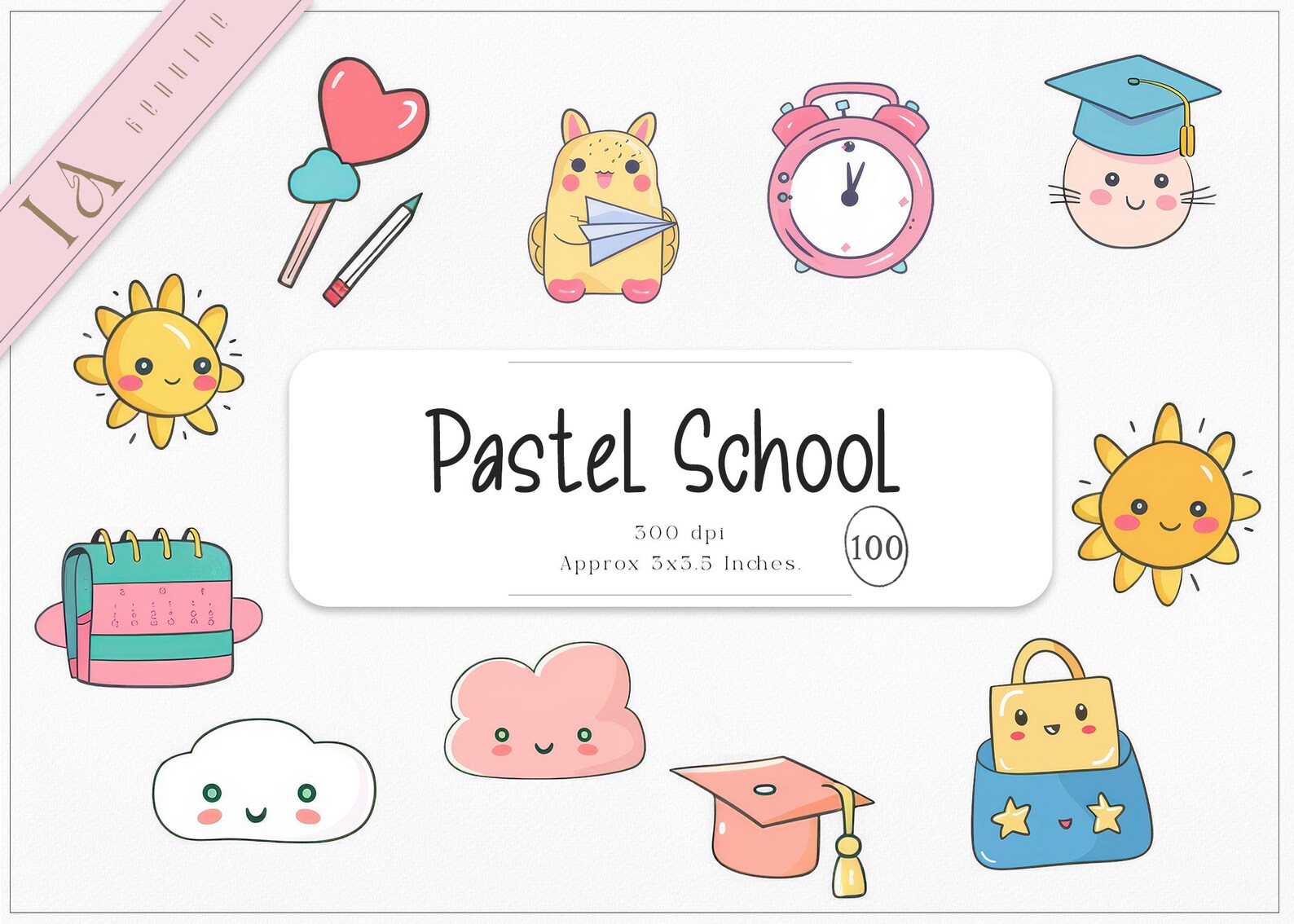 Pastel School Clipart Back to School Pastel Teacher Clipart Education ...