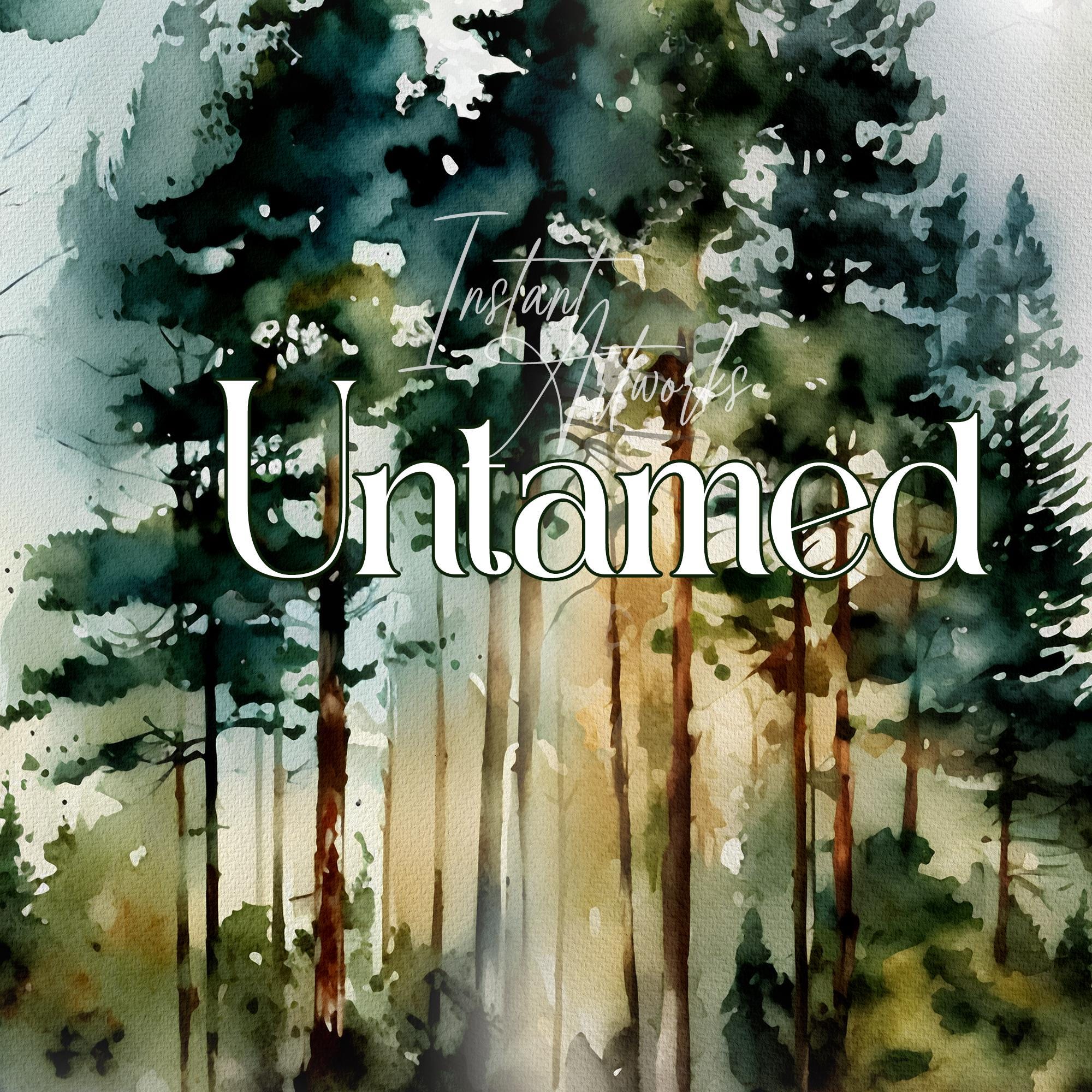 Watercolor Forest Clipart Bundle, Pine Tree PNG (digital Download) - Etsy