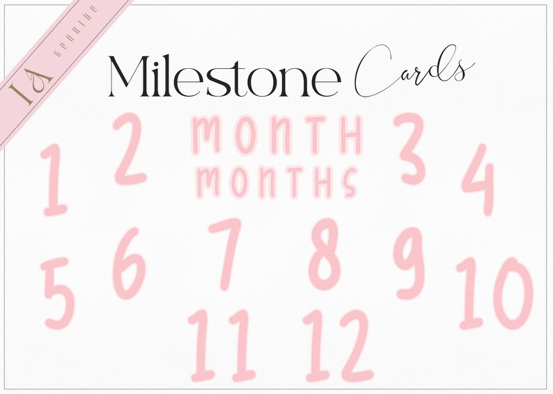 Printable Baby Milestone Cards – Watercolor Design (digital Download ...
