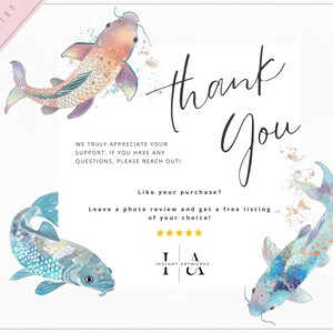 Watercolor Koi Fish Clipart, Japanese Koi Clipart, Lunar New Year Fish ...