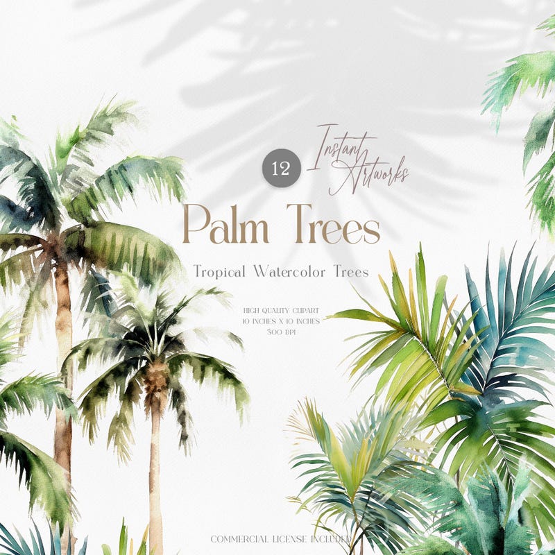 Boho Palm Tree - Etsy