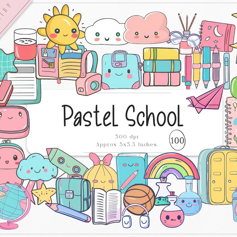 Pastel Clipart - Etsy