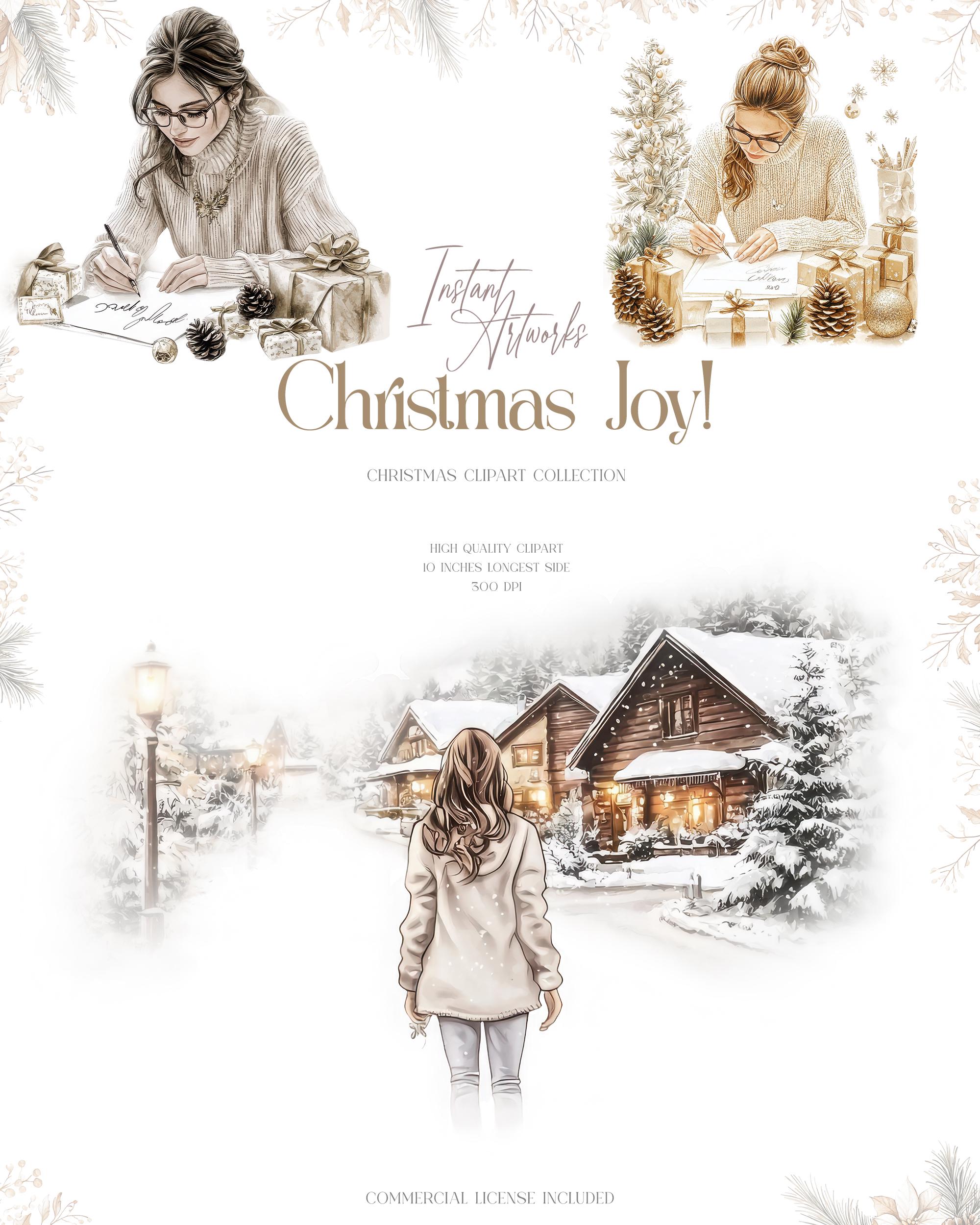 Christmas Clipart Collection – Festive Pngs for DIY Crafts, Holiday ...