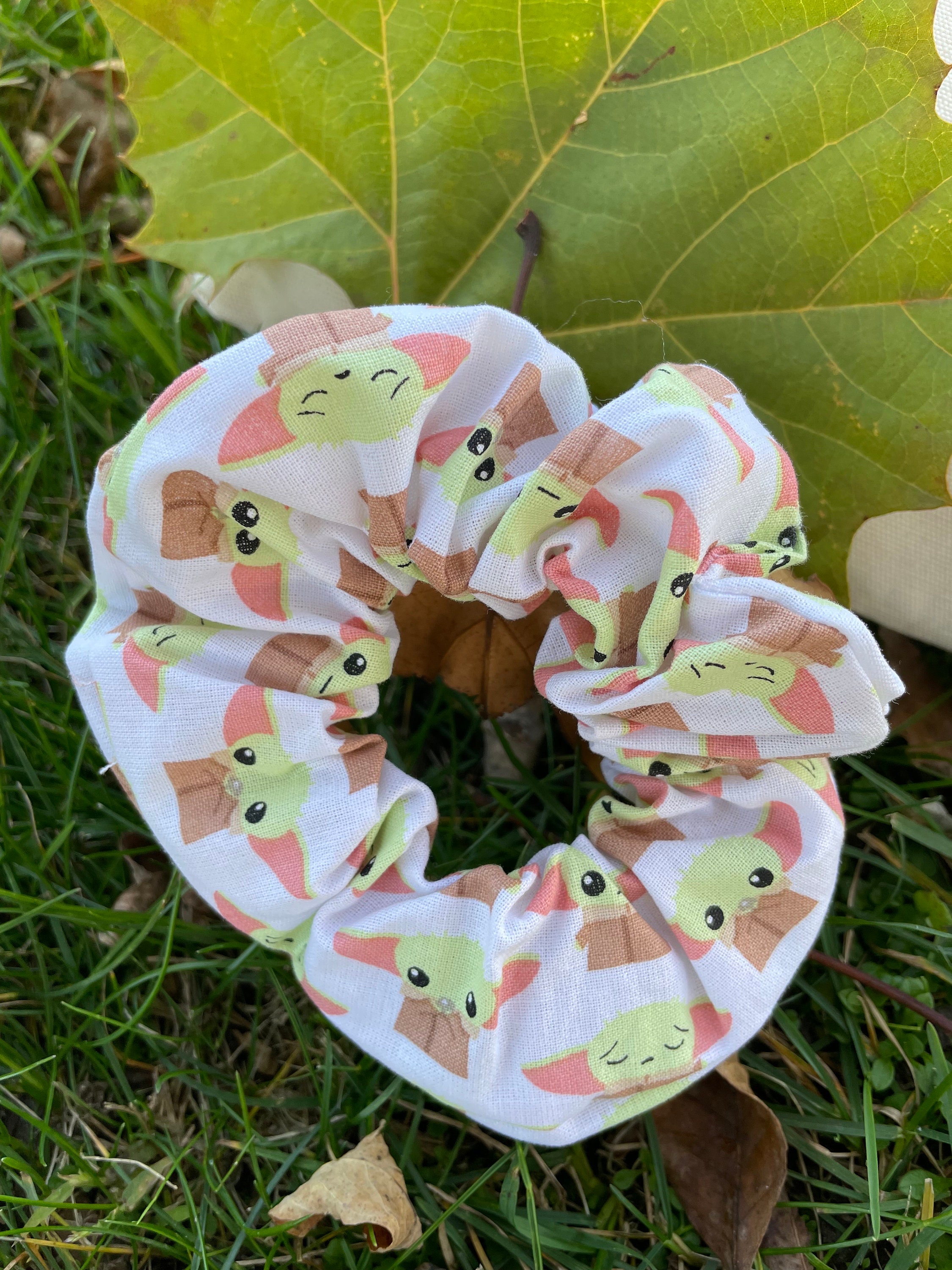 Baby Yoda Scrunchie,baby Yoda Hair Tie, Scrunchie, Elastic Scrunchie ...