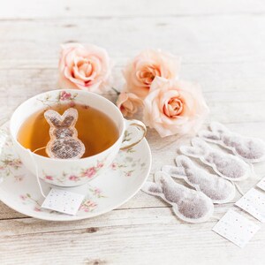 5 Bunny Shaped Tea Bag for Rabbit Lover Gift or Mad Hatter Tea Party ...