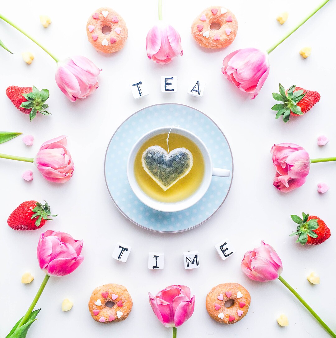 5 Heart Shaped Tea Bags/custom Tea Bag, Valentine’s Gift, Best Friend's ...