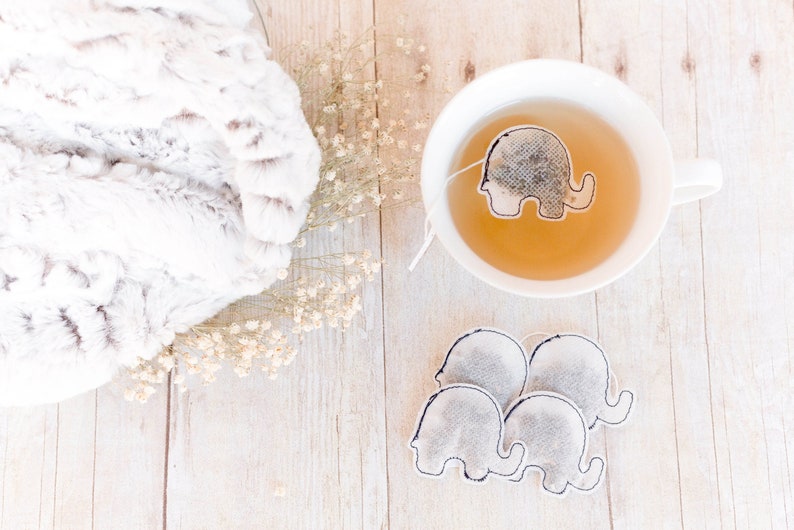 5 Elephant Shaped Tea Bags for Best Friend. Miss You Gift - Etsy