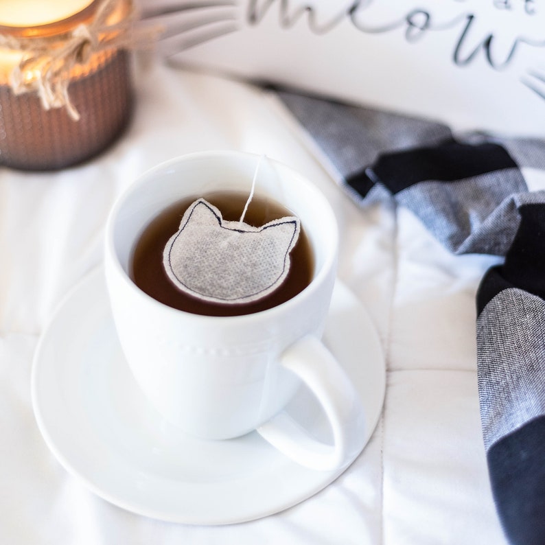 5 Cat Shaped Tea Bags for Bridal Shower Favors Tea Party or - Etsy UK