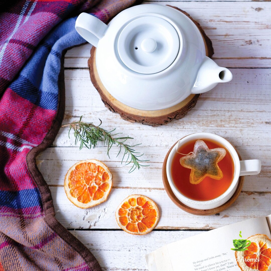 6 Star Shaped Tea Bags for You're My Person Gift, Tea Party Favors ...