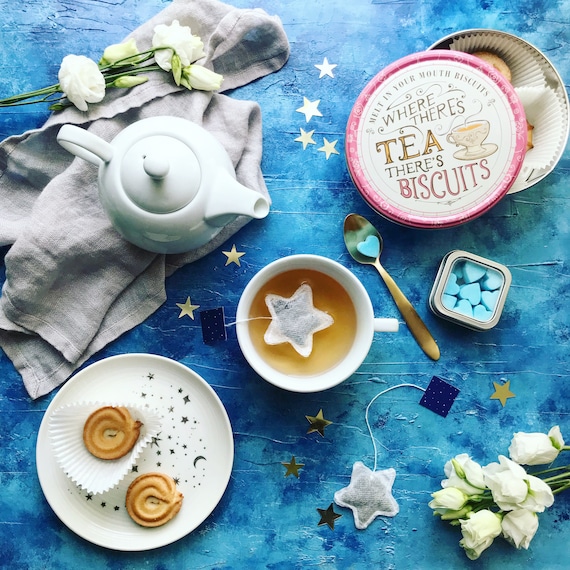 5 Star Shaped Tea Bags for Gift Exchange Ideas or White - Etsy