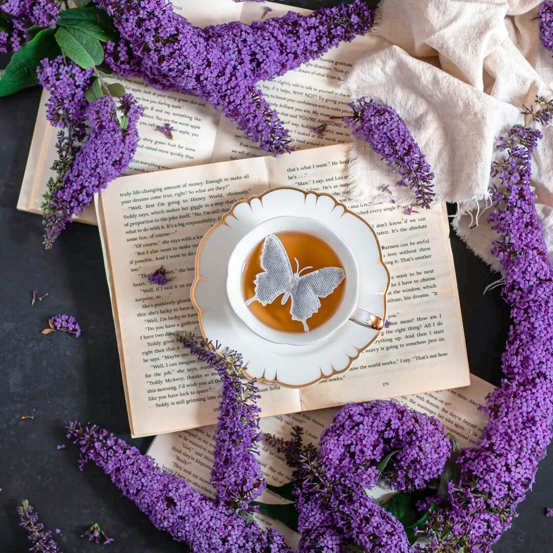 5 Butterfly Shaped Tea Bags for Woodland Themed Garden Tea Party ...