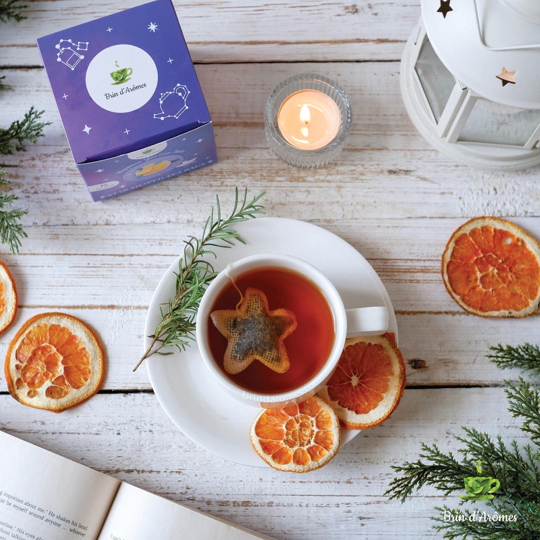 Tea Box 15 Star Shaped Tea Bags for Stocking Stuffers or Gift Exchange ...