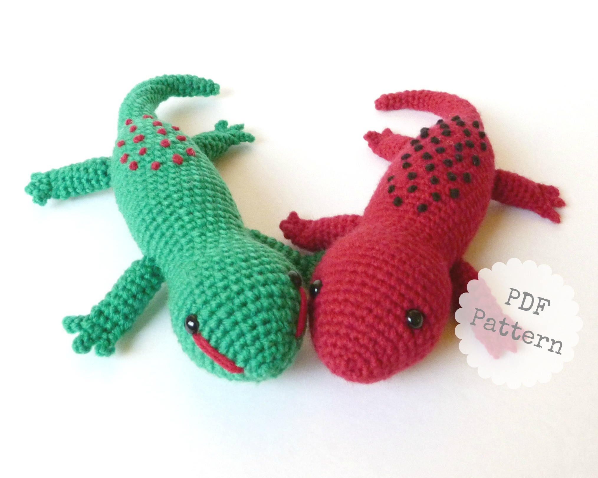 Amigurumi Salamander / Amigurumi Gecko Crochet Pattern, PDF Download - Etsy