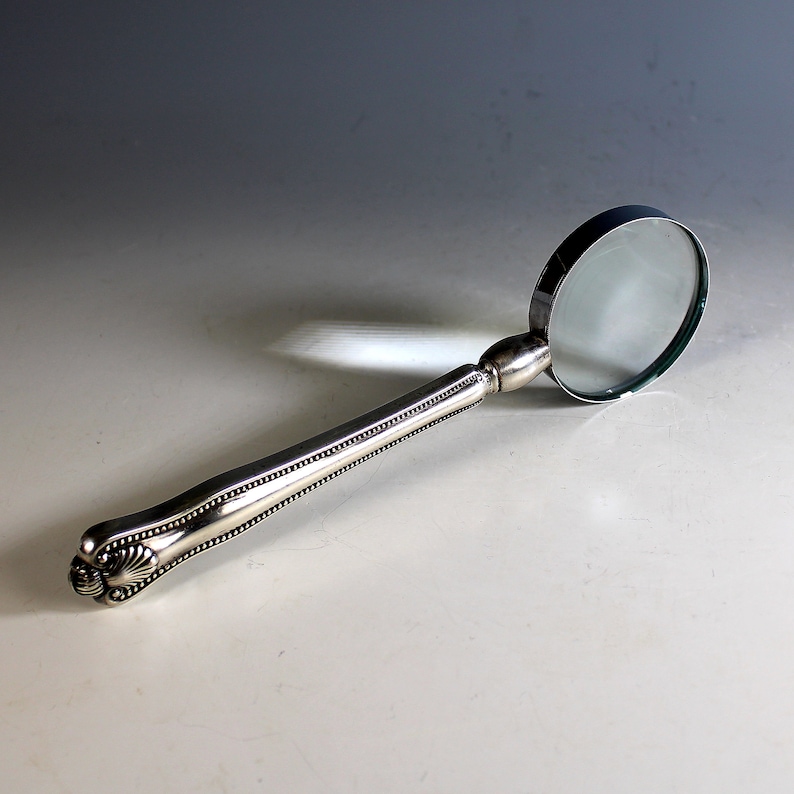 Antique Sterling Silver Handle Magnifying Glass - Etsy