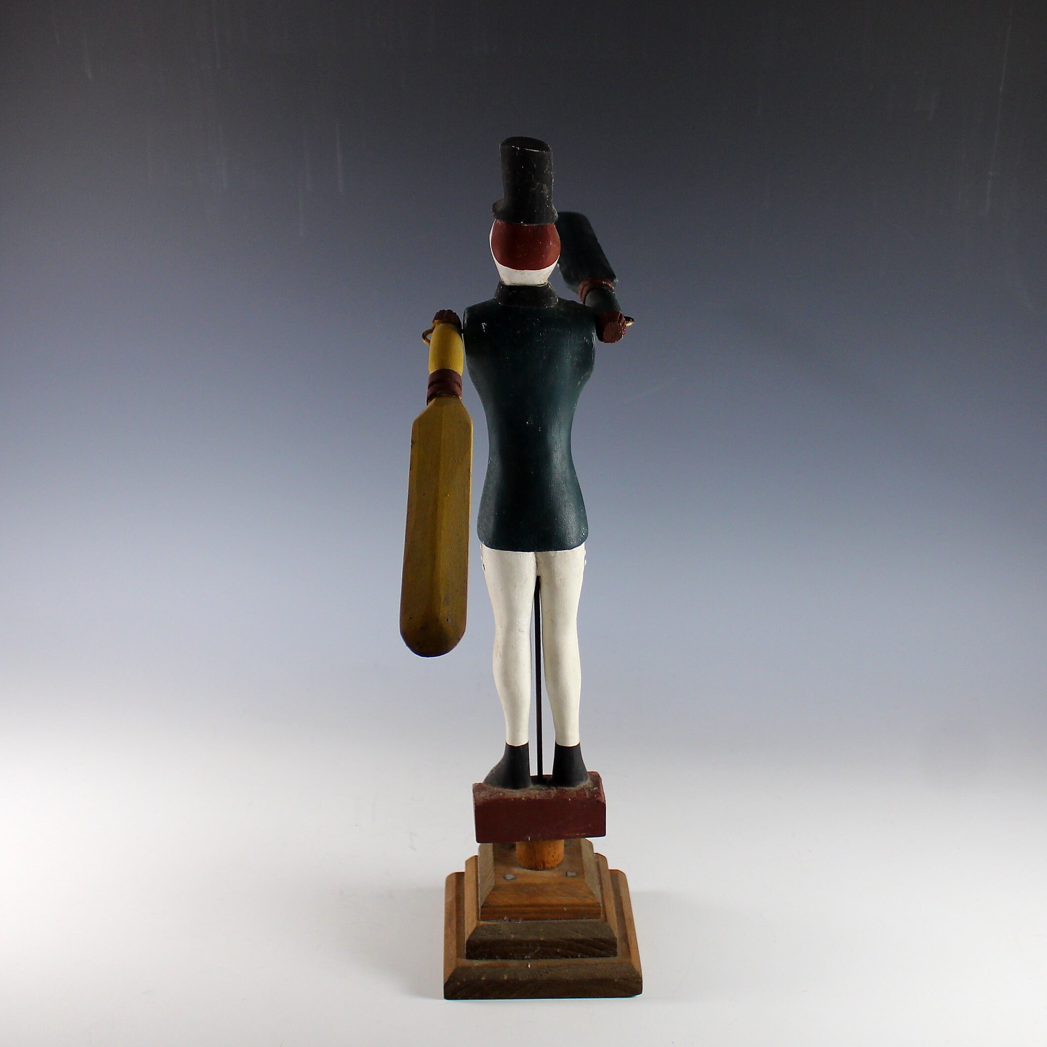 Vintage Uniformed Man Whirligig Wood Folk Art Artist Signed Primitive ...