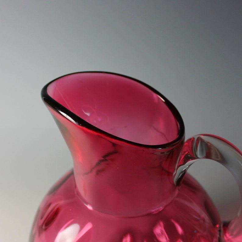 Vintage Depression Glass Ruby Red Pitcher - Etsy