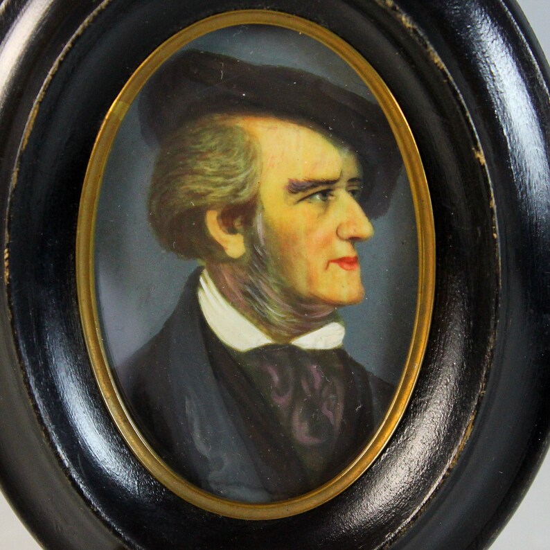 Antique Miniature Hand Painted Portrait of a Gentleman - Etsy