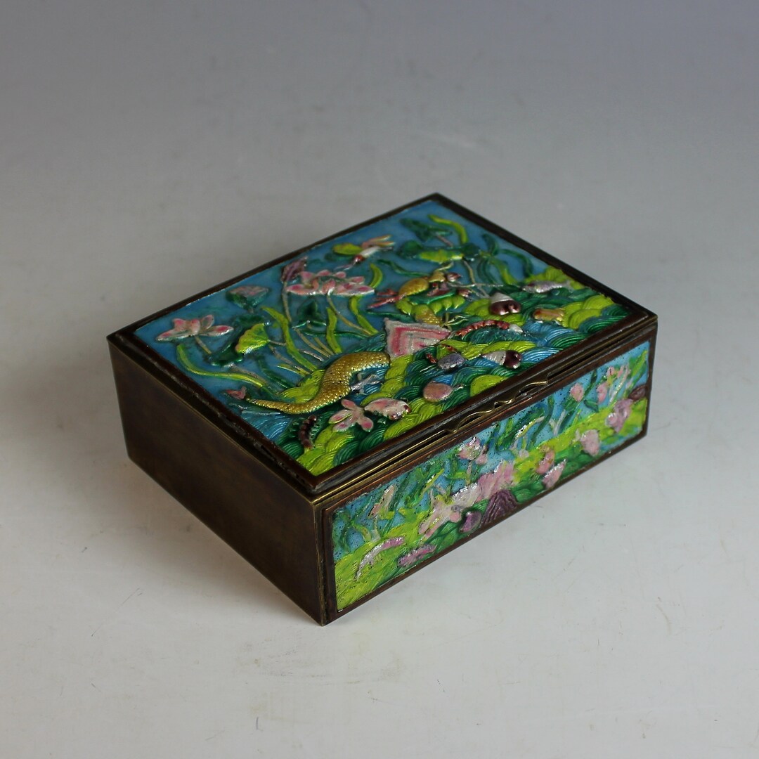 Enamel High Relief Box - Etsy