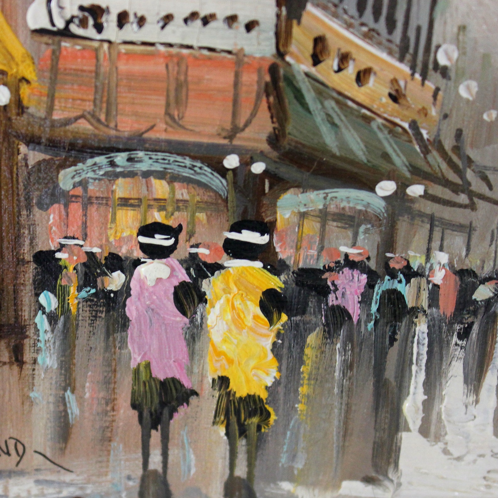 Painting by French Artist Jacques Marchand Parisian Street View 1932 - Etsy