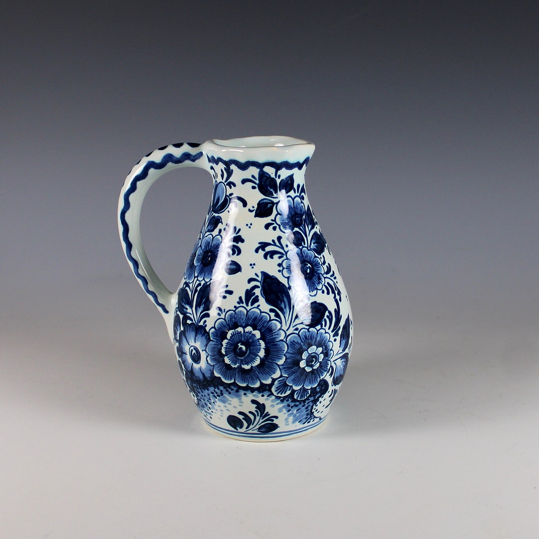 Vintage Oud Delft Pitcher Flask Hand Painted Made in Holland - Etsy
