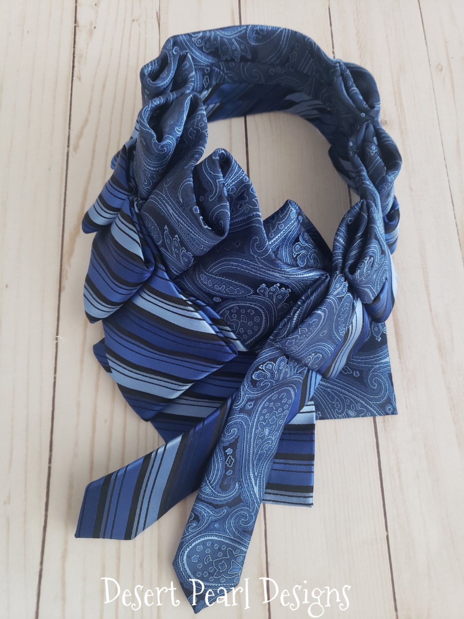 Azure Blue Silk Cowl Wrap Rich Blue Statement Collar Navy - Etsy