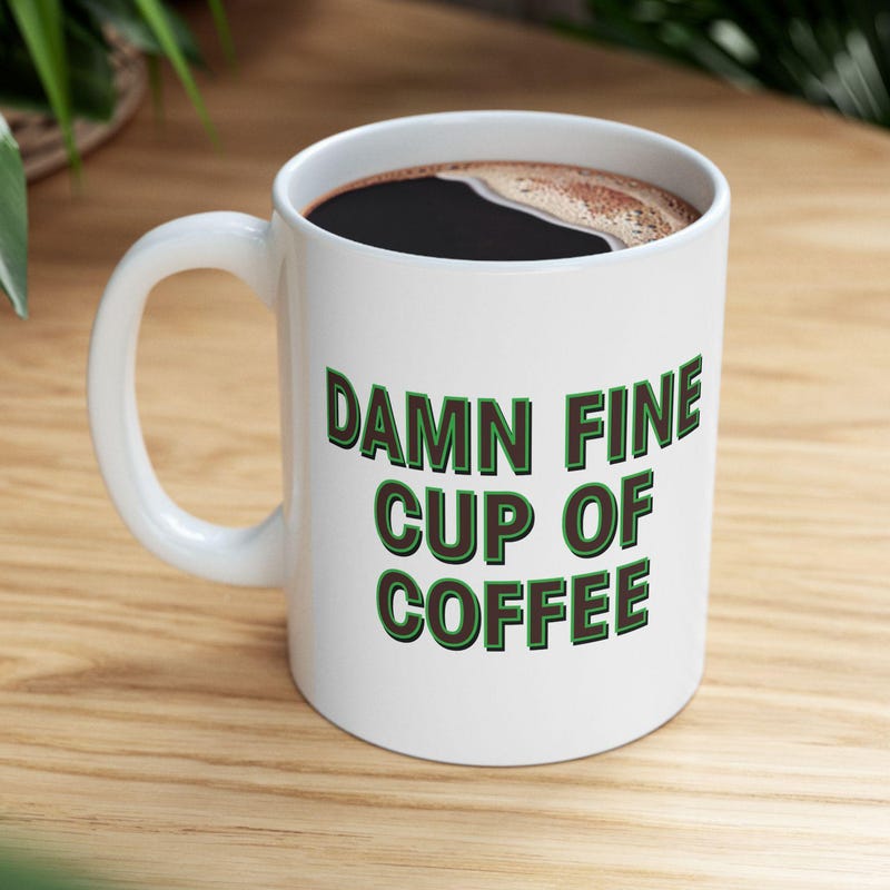 Twin Peaks Mug Damn Fine - Etsy UK