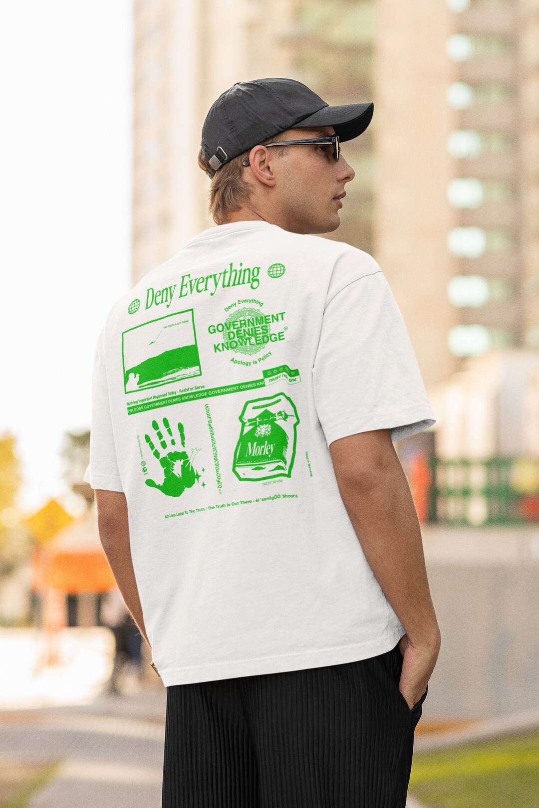 Deny Everything Tee, White X-files T-shirt, Streetwear X-files Shirt ...