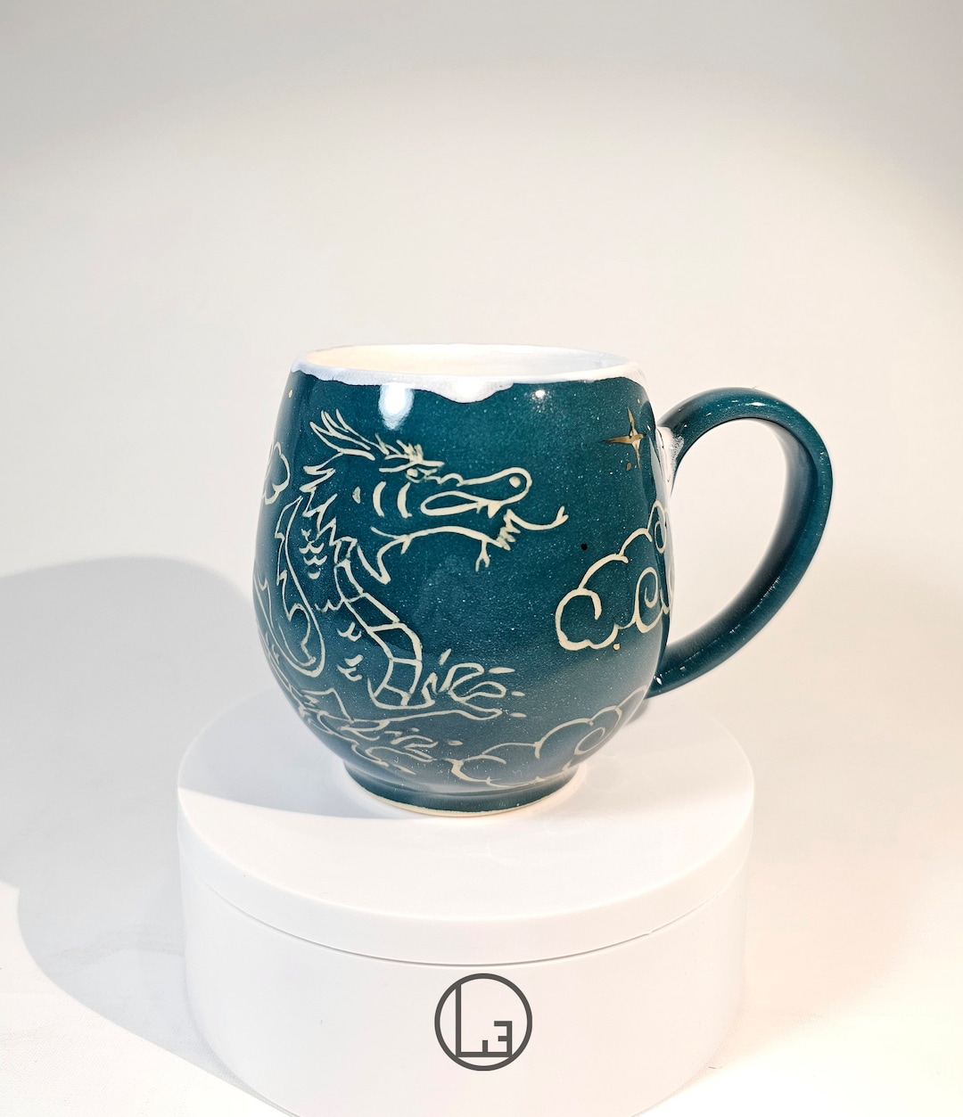 Handmade Ceramic dragon Mug/ One-of-a-kind Ceramics/ Coffee Cup/ Dragon ...