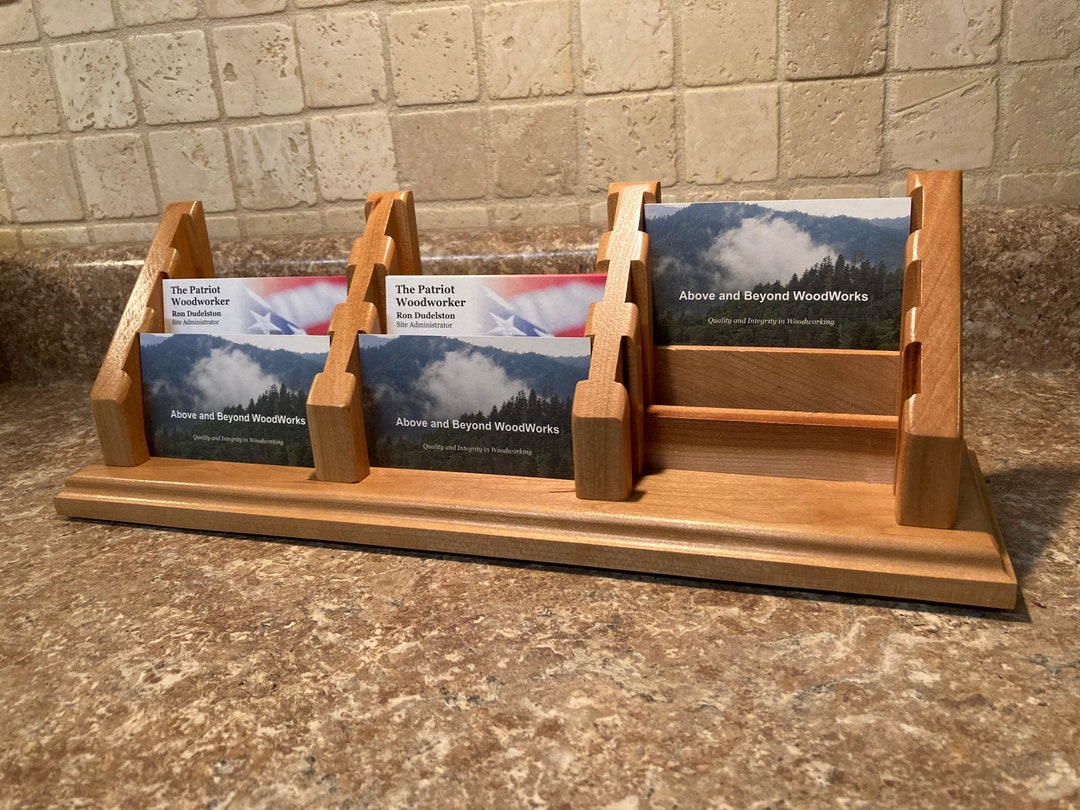 Cherry Business Card Rack for 9 Cards - Etsy