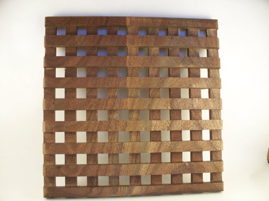 Walnut Trivet Large Walnut Wooden Trivet Wooden Trivet - Etsy
