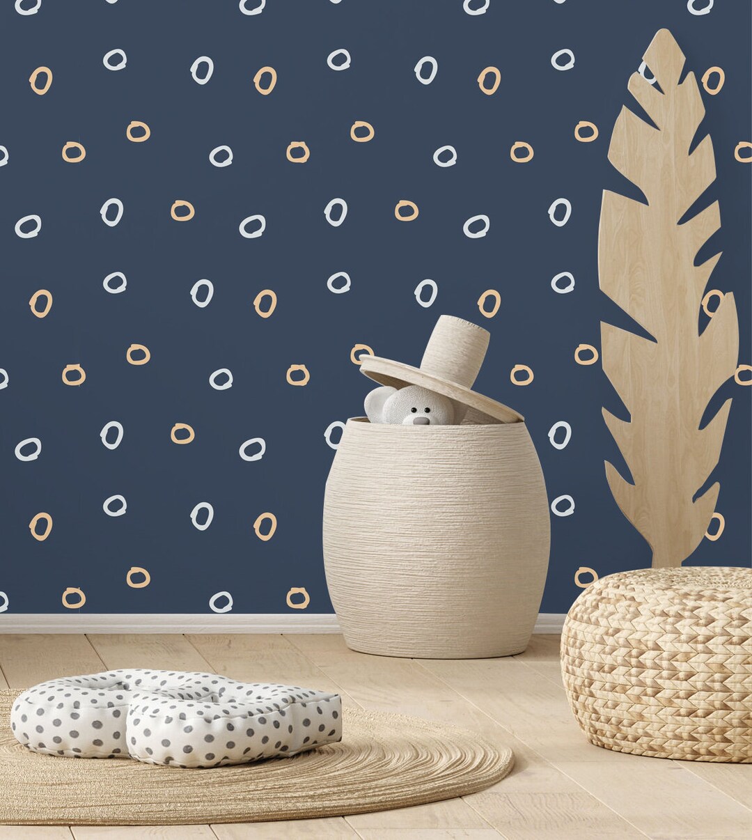 Hand Drawn Circle Wallpaper #176 - Peel & Stick Wallpaper - Temporary ...