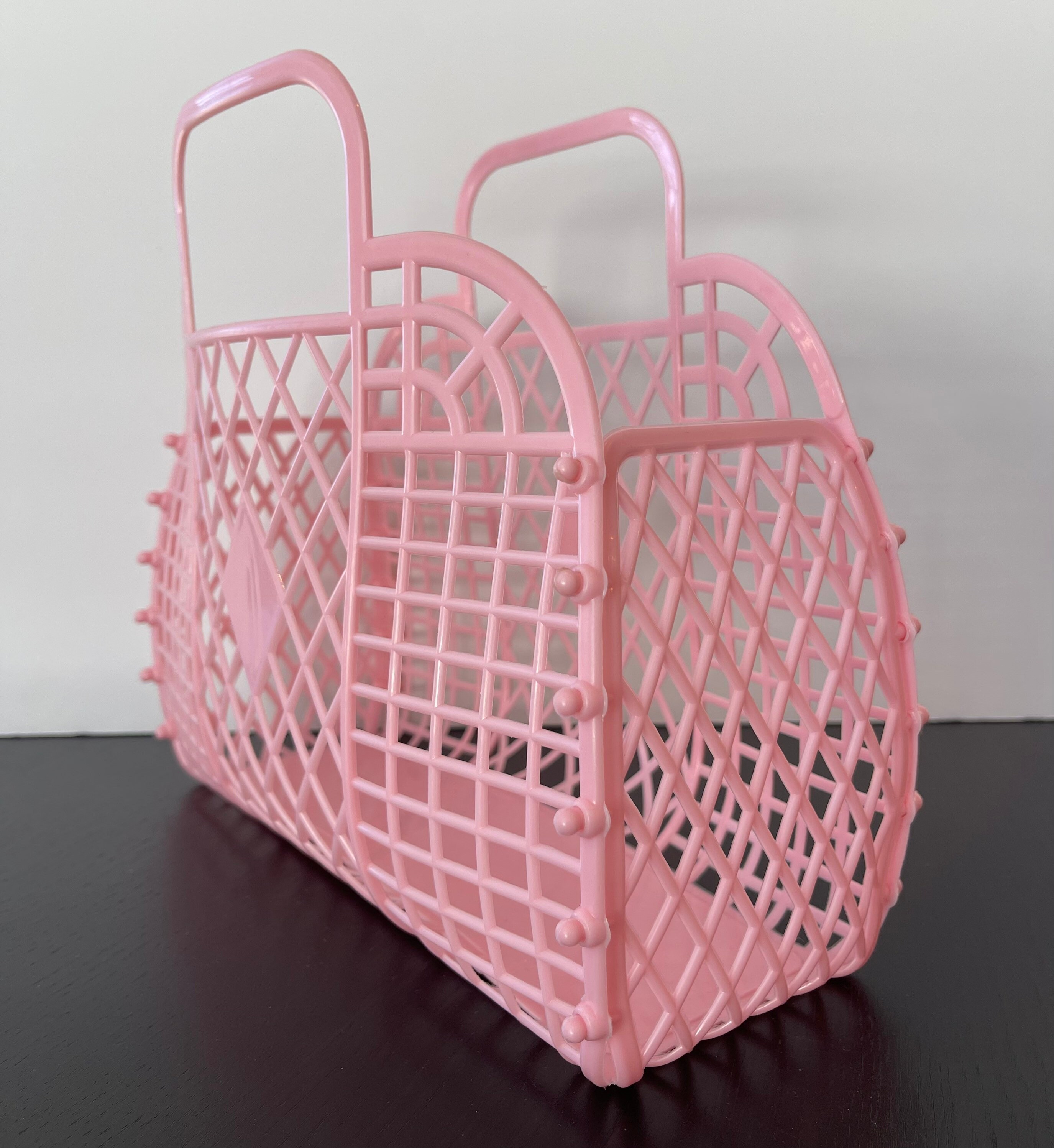 Small Bubblegum Pink Retro Jelly Tote - Etsy