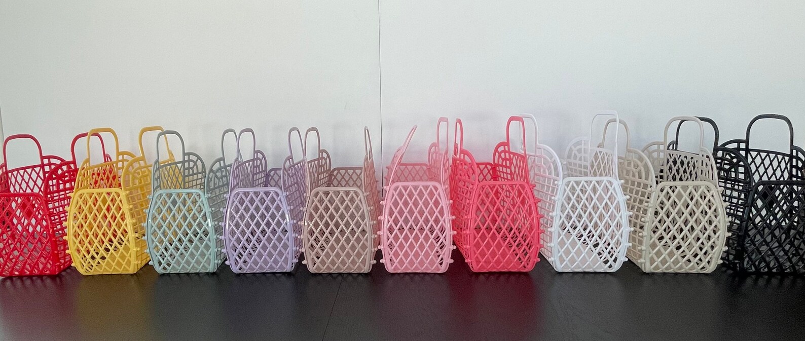 Small Bubblegum Pink Retro Jelly Tote - Etsy