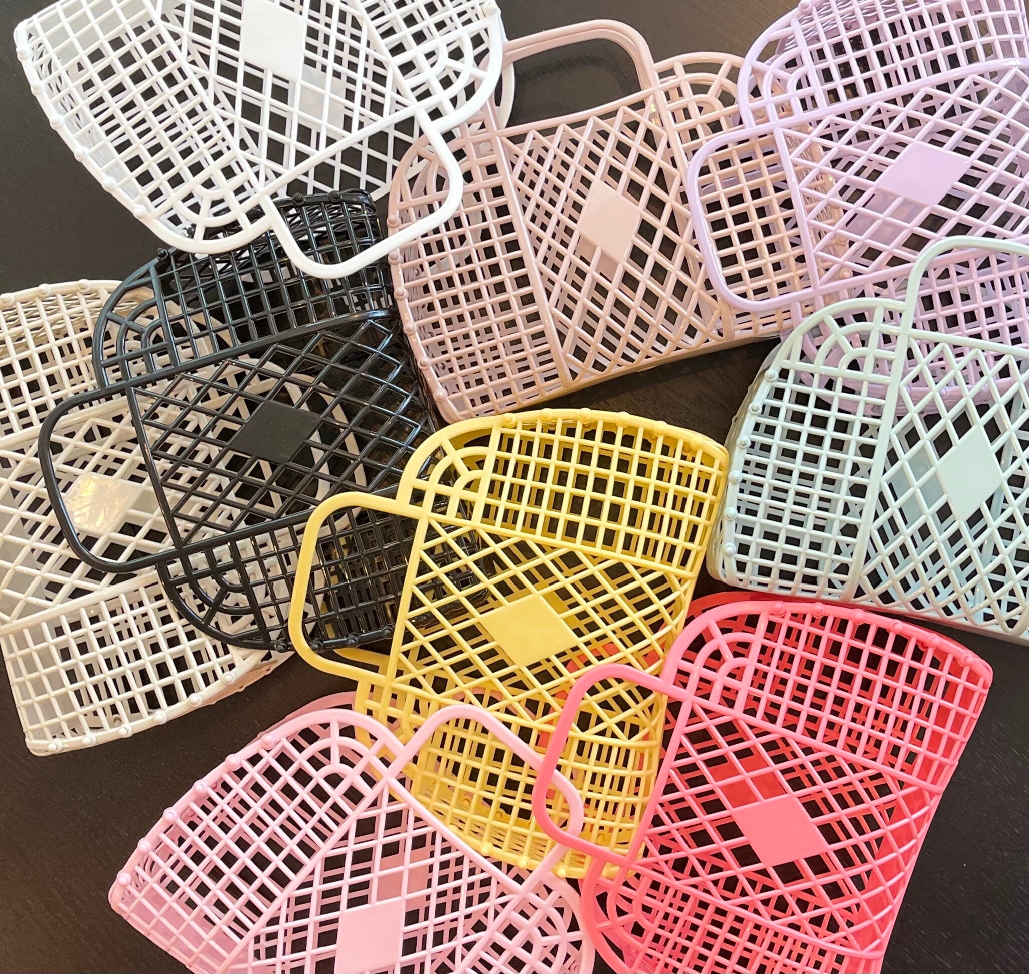 Small Bubblegum Pink Retro Jelly Tote - Etsy